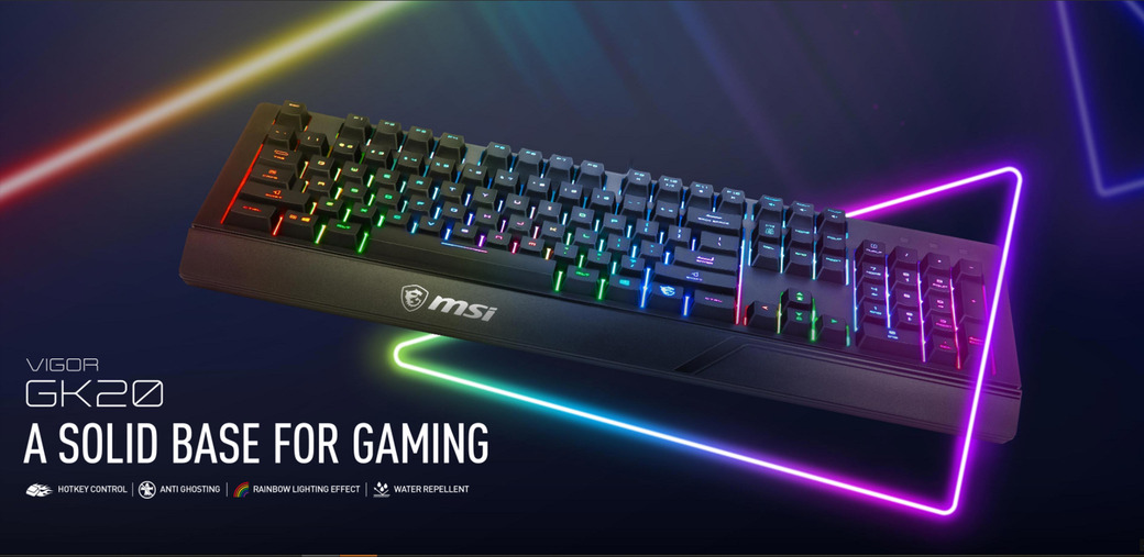 MSI Vigor GK20 電競鍵盤 - PChome 24h購物