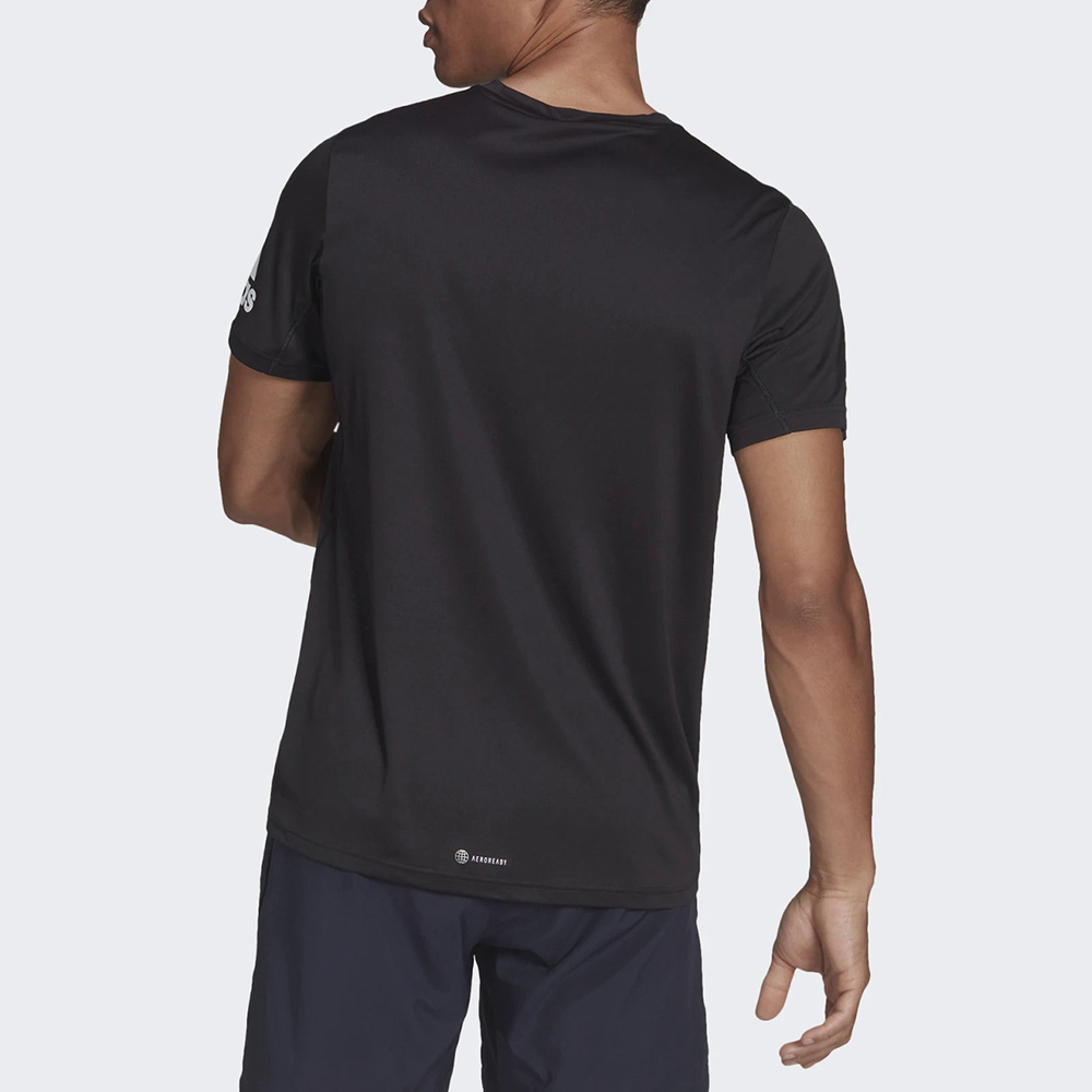 Adidas Run It Tee M [HB7470] 男 短袖上衣 T恤 亞洲版 運動 慢跑 反光 吸濕 排汗 黑 - PChome 24h購物