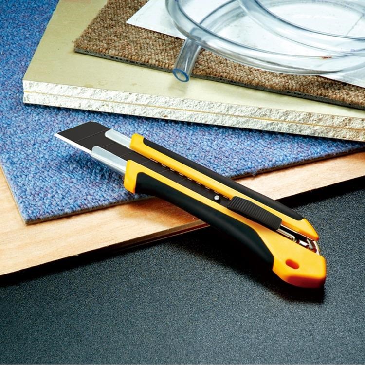 日本製OLFA防滑橡膠X系列特大型美工刀XH-AL附掛洞(自動鎖定25mm刀片;品番212B) - PChome 24h購物