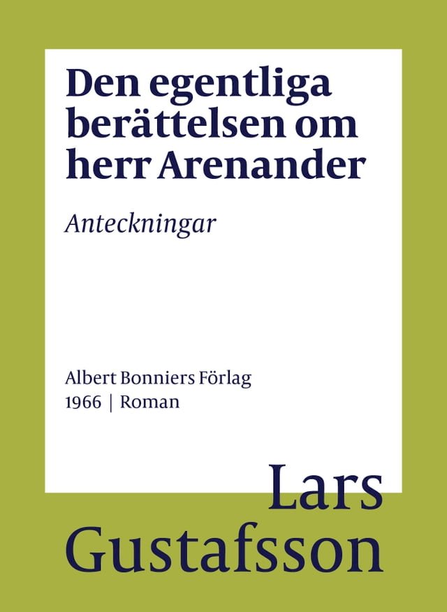 Den egentliga berättelsen om herr Arenander : Anteckningar - PChome 24h書店